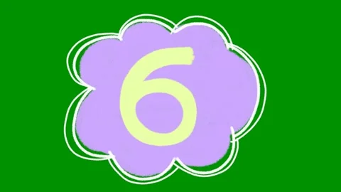 countdown animation in 10 seconds on gre... | Stock Video | Pond5