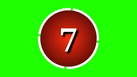 countdown cartoon animation number 10 to... | Stock Video | Pond5