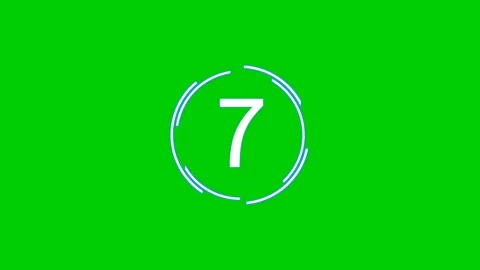 Countdown cartoon animation number Ten 1... | Stock Video | Pond5