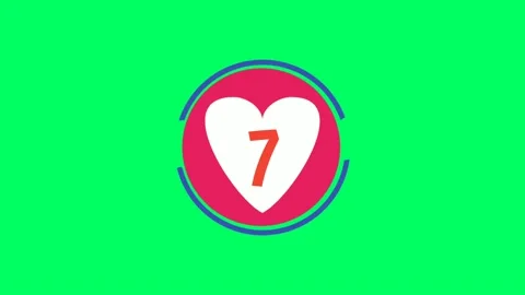 Countdown cartoon animation number Ten 1... | Stock Video | Pond5