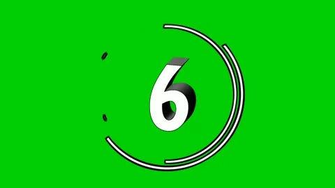 Countdown cartoon number ten 10 to one 1... | Stock Video | Pond5