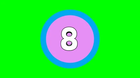 Countdown cartoon pop up animation numb... | Stock Video | Pond5