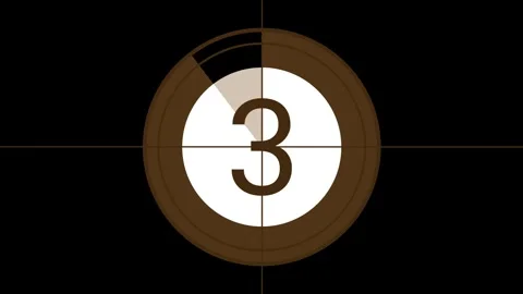 Countdown - counter-clockwise rotation b... | Stock Video | Pond5