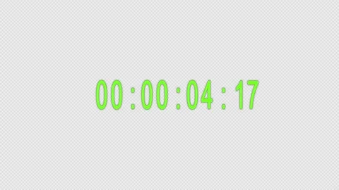 countdown digital clock time Digital tim... | Stock Video | Pond5