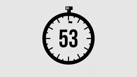 Countdown of exact 60 seconds graphic an... | Stock Video | Pond5