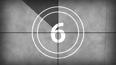 Countdown Film Leader. Old vintage count... | Stock Video | Pond5