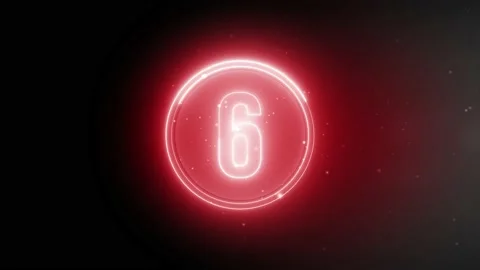 Countdown neon lights numbers. Countdown... | Stock Video | Pond5