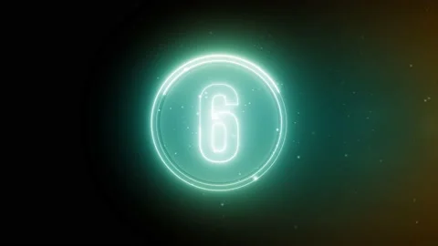 Countdown neon lights numbers. Countdown... | Stock Video | Pond5