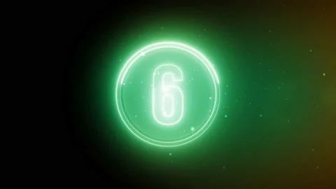 Countdown neon lights numbers. Countdown... | Stock Video | Pond5