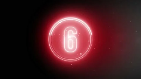 Countdown neon lights numbers. Countdown... | Stock Video | Pond5