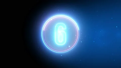 Countdown neon lights numbers. Countdown... | Stock Video | Pond5