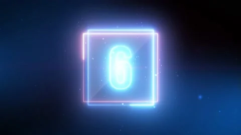 Countdown neon lights numbers. Countdown... | Stock Video | Pond5