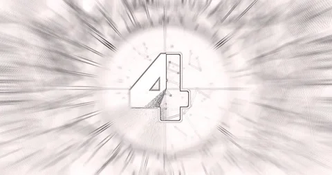 Countdown number 5 to 0 drawing animatio... | Stock Video | Pond5