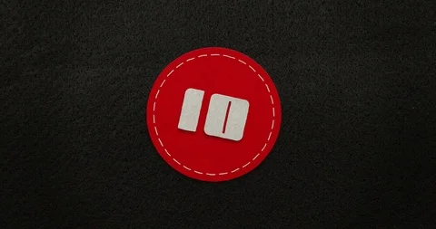 Countdown Stop-Motion-Animation. 10 seco... | Stock Video | Pond5