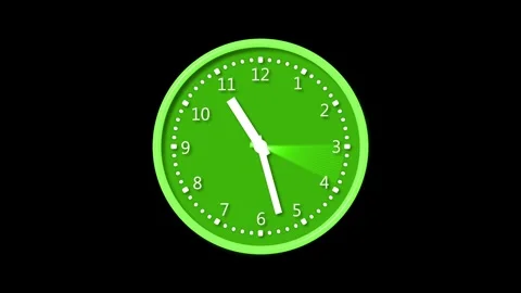 Countdown Timer Animation on Analog Cloc... | Stock Video | Pond5