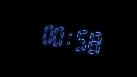 Countdown timer animation clock display,... | Stock Video | Pond5