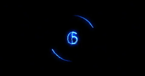 Countdown timer with arc reactor effect,... | Stock Video | Pond5
