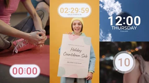 Countdown Timers ~ After Effects Template #305802765 | Pond5