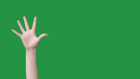 counting hand countdown gesture numerals... | Stock Video | Pond5