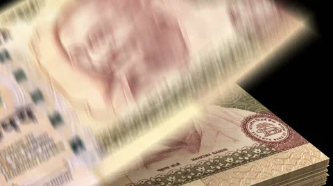 Counting Indian Rupee | Stock Video | Pond5