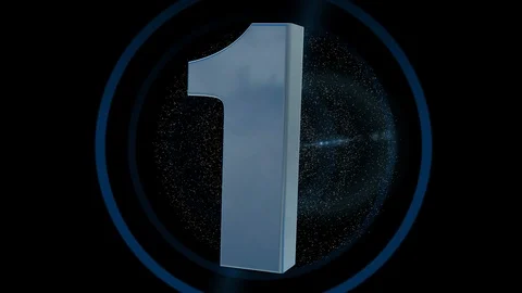 counting numbers blue 4K (1 to 20) | Stock Video | Pond5