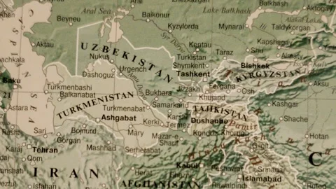 Countries On The Political Map Of The Wo... | Stock Video | Pond5