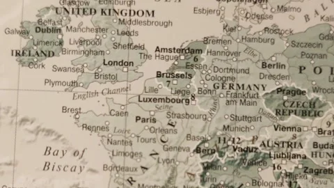 Countries On The Political Map Of The Wo... | Stock Video | Pond5