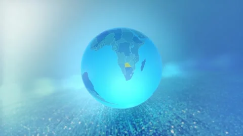 Country Zoom Animated Stylized World Map... | Stock Video | Pond5