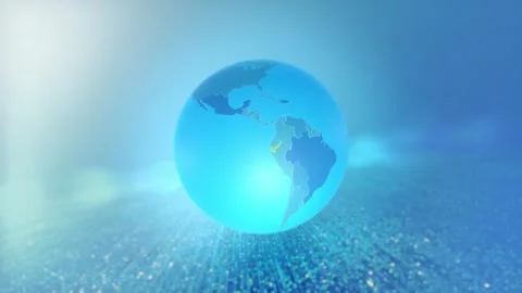 Country Zoom Animated Stylized World Map... | Stock Video | Pond5