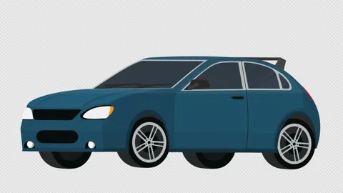 Coupe car. Animation of a luxury sports ... | Stock Video | Pond5