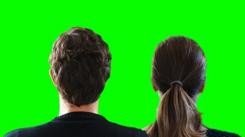 Couple Head Shot Green Screen | Stock Video | Pond5