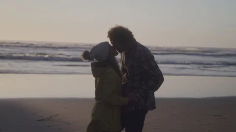 Couple Sharing a Romantic Moment at Suns... | Stock Video | Pond5