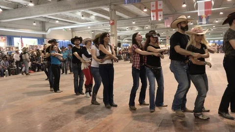 Country Line Dance Stock Video Footage | Royalty Free Country Line ...
