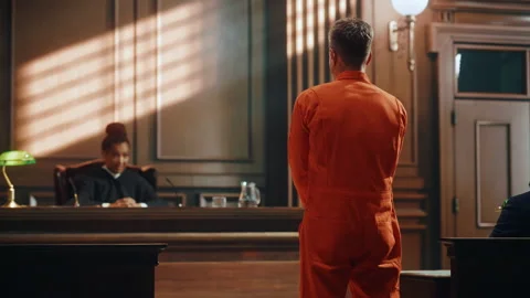 Courtroom Judge Sentencing Criminal | Stock Video | Pond5