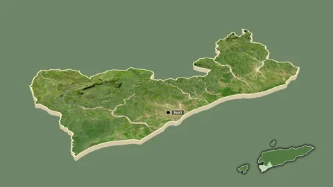 Covalima - district of East Timor, extru... | Stock Video | Pond5