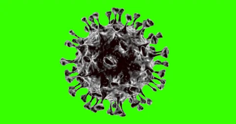 Covid-19 virus on the green screen backg... | Stock Video | Pond5