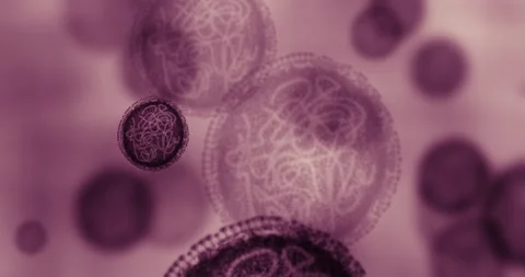 Covid, virus and biology with a zoom in ... | Stock Video | Pond5