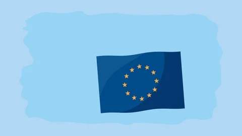 covid19 particles with europe map and fl... | Stock Video | Pond5