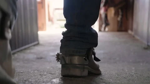Cowboy Boots Spurs Stock Footage ~ Royalty Free Stock Videos | Pond5