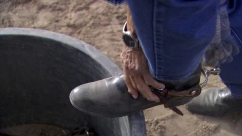 Cowboy Boots Spurs Stock Footage ~ Royalty Free Stock Videos | Pond5