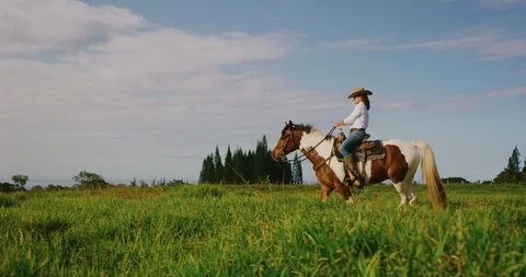 Slow Riding Cowgirl Stock Videos – Royalty-Free HD & 4K Videos