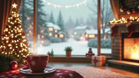 Christmas Fireplace Loop Stock Videos – Royalty-Free HD & 4K Videos