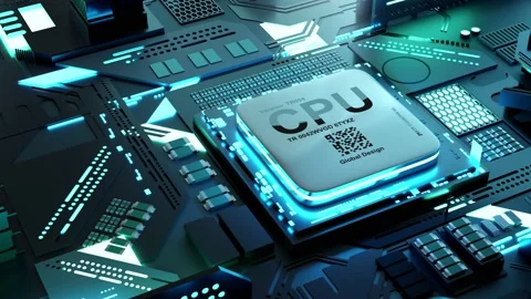 CPU Semiconductor Technology Background | Stock Video | Pond5