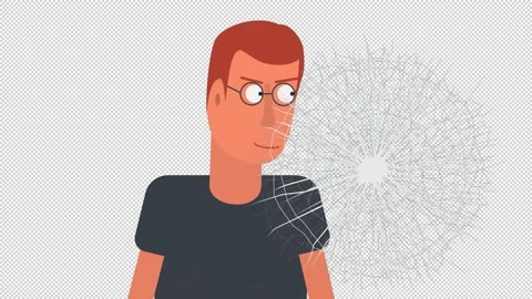 Glass Breaking Animation Stock Video Footage | Royalty Free Glass ...