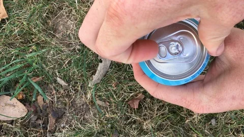 Cracking open a beer can | Stock Video | Pond5
