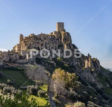 Craco, Basilicata. Abandoned city. A ghost town built on a hill. ~ Hi ...