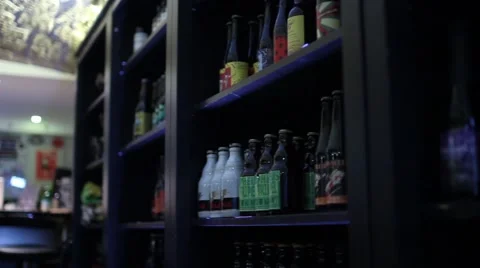Craft Beer Cellar And Bar, Pan | Stock Video | Pond5