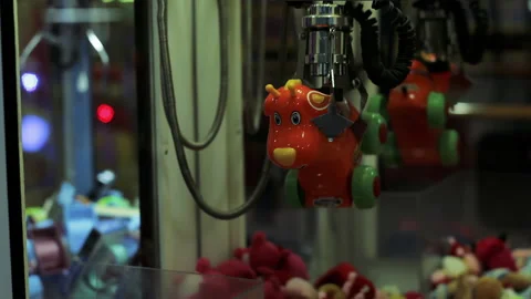 Crane Toy Grabbing Machine, Claw Crane M... | Stock Video | Pond5
