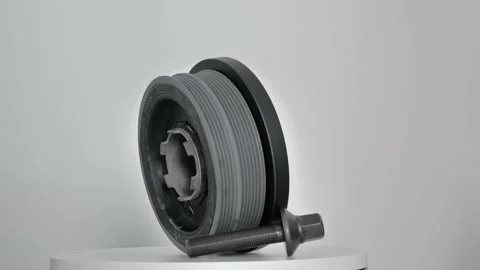 crankshaft pulley, auto parts | Stock Video | Pond5
