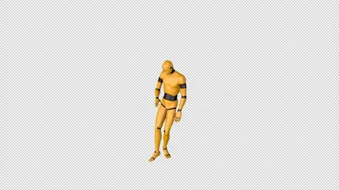 Crash Test Dummy Dance animation | Stock Video | Pond5
